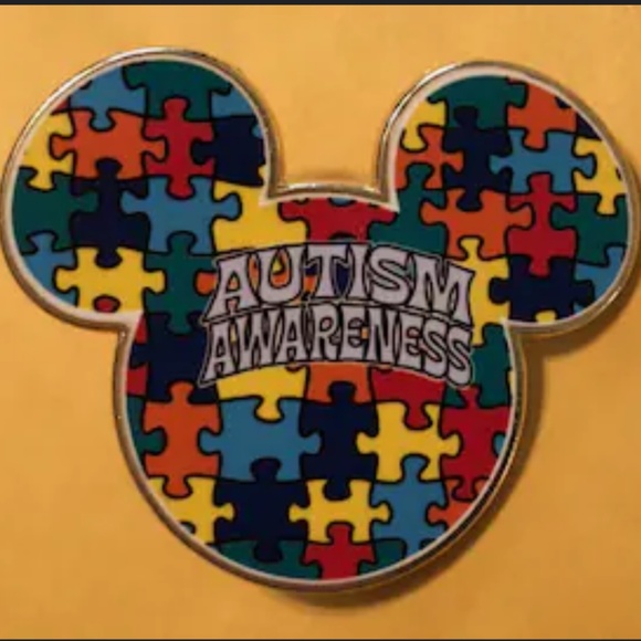 Disney | Accessories | Disney Collectible Pin Mickey Mouse Shape Autism ...
